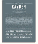 Kayden | Name Art Print – Name Stories