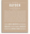 Kayden | Name Art Print – Name Stories