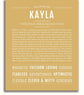 Kayla | Name Art Print – Name Stories