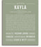 Kayla Personalized Name Meaning Art Prints – Name Stories