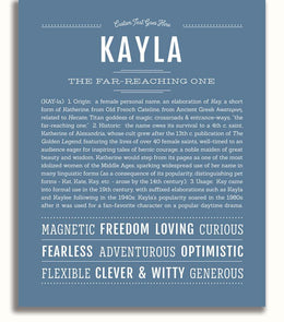 Kayla | Name Art Print – Name Stories