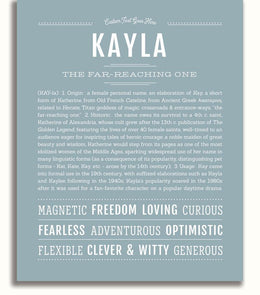 Kayla | Name Art Print – Name Stories