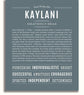 Kaylani Personalized Name Meaning Art Prints – Name Stories