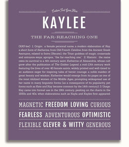 Kaylee | Name Art Print – Name Stories