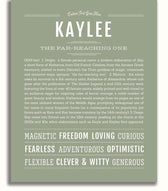 Kaylee | Name Art Print – Name Stories