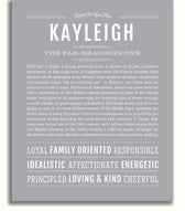 Kayleigh Personalized Name Meaning Art Prints – Name Stories