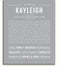 Kayleigh | Name Art Print - Personalized Custom Gifts – Name Stories