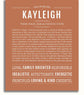 Kayleigh Personalized Name Meaning Art Prints – Name Stories