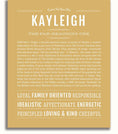 Kayleigh | Name Art Print – Name Stories