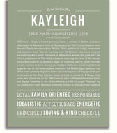 Kayleigh | Name Art Print – Name Stories