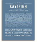Kayleigh | Name Art Print – Name Stories