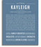 Kayleigh | Name Art Print - Personalized Custom Gifts – Name Stories