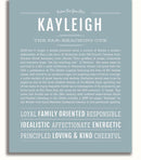 Kayleigh | Name Art Print – Name Stories