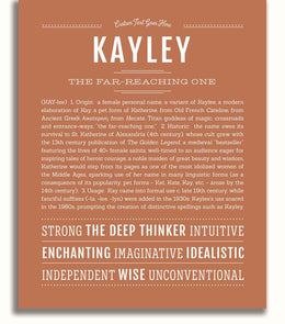 Kayley | Name Art Print – Name Stories