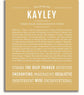 Kayley | Name Art Print – Name Stories