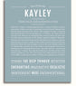 Kayley | Name Art Print – Name Stories