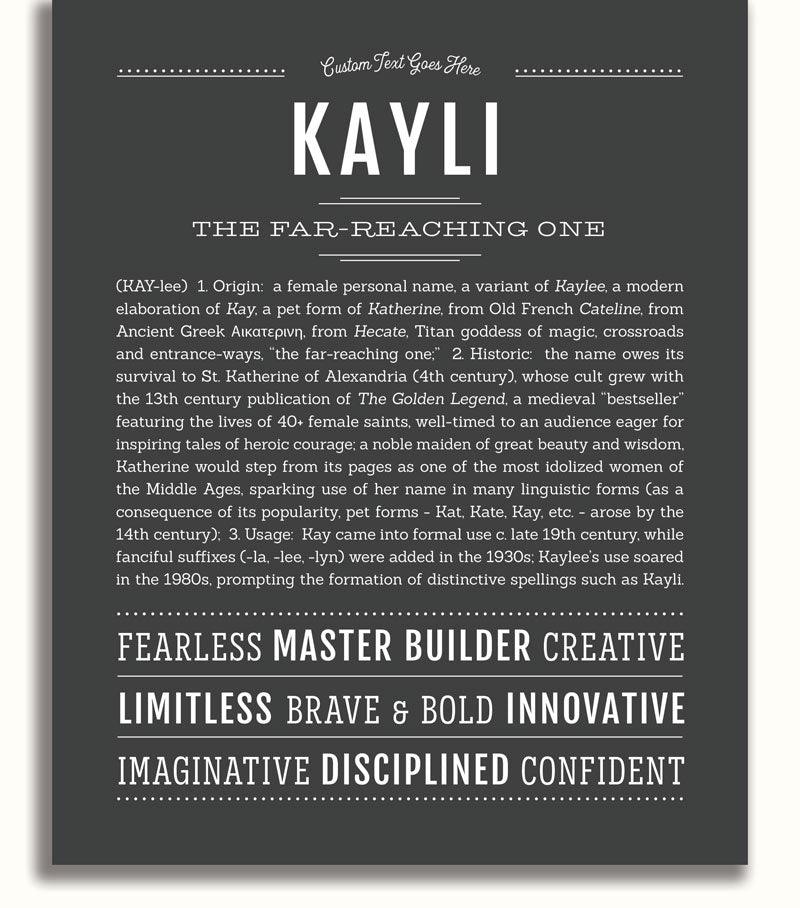 Kayli | Name Art Print – Name Stories