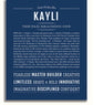 Kayli | Name Art Print – Name Stories