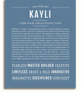 Kayli | Name Art Print – Name Stories