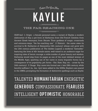 Kaylie | Name Art Print – Name Stories