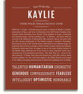 Kaylie | Name Art Print – Name Stories