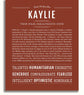 Kaylie | Name Art Print – Name Stories