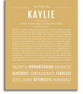 Kaylie | Name Art Print – Name Stories