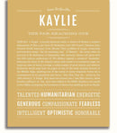 Kaylie | Name Art Print – Name Stories