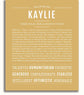 Kaylie | Name Art Print – Name Stories
