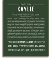 Kaylie | Name Art Print – Name Stories