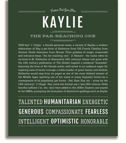 Kaylie | Name Art Print – Name Stories