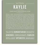 Kaylie | Name Art Print – Name Stories