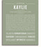 Kaylie Personalized Name Meaning Art Prints – Name Stories