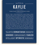 Kaylie | Name Art Print – Name Stories