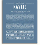 Kaylie | Name Art Print – Name Stories