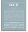 Kaylie | Name Art Print – Name Stories