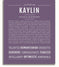 Kaylin | Name Art Print – Name Stories