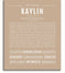 Kaylin | Name Art Print – Name Stories