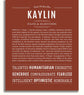 Kaylin | Name Art Print – Name Stories