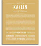 Kaylin | Name Art Print – Name Stories