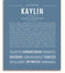 Kaylin | Name Art Print – Name Stories