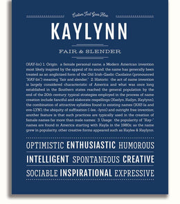 Kaylynn | Name Art Print – Name Stories