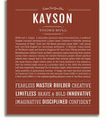 Kayson | Name Art Print – Name Stories