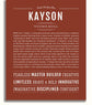 Kayson | Name Art Print – Name Stories