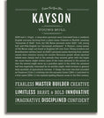 Kayson | Name Art Print – Name Stories