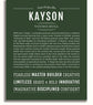 Kayson | Name Art Print – Name Stories
