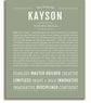 Kayson | Name Art Print – Name Stories