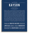 Kayson | Name Art Print – Name Stories