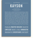 Kayson | Name Art Print – Name Stories
