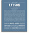 Kayson | Name Art Print – Name Stories